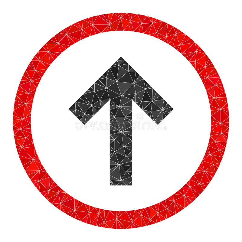 Vector Up Orientation Triangle Filled Icon Stock Vector - Illustration ...