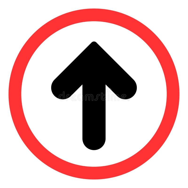 Vector Up Pointer Flat Icon Symbol Stock Vector - Illustration of ...