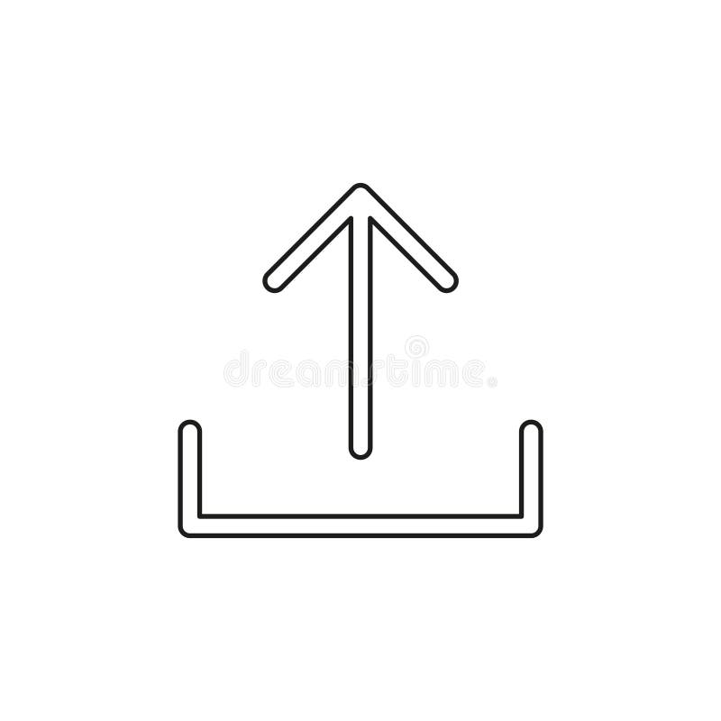 Vector Upload File Icon - File Document Symbol Stock Illustration ...