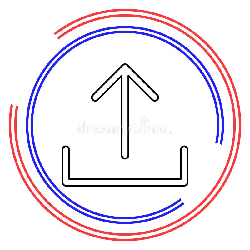 Vector Upload Symbol - App Up Load Button Stock Illustration ...