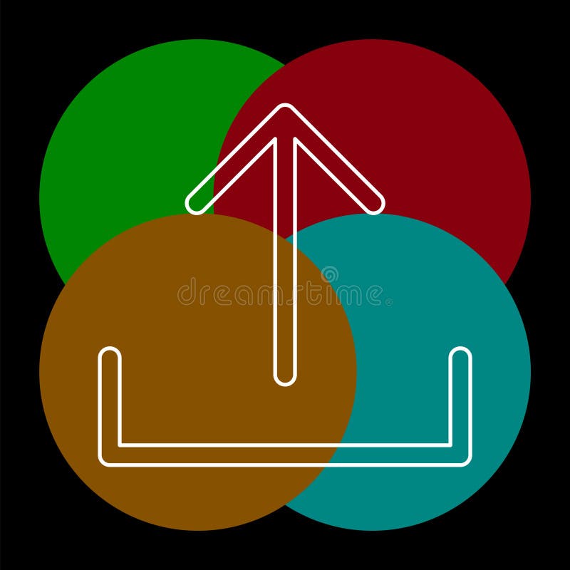 Vector Upload Symbol - App Up Load Button Stock Vector - Illustration ...