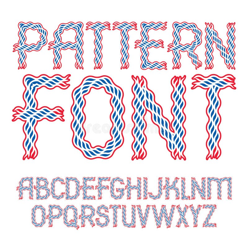 Vector Upper Case Bold English Alphabet Letters Collection Created ...