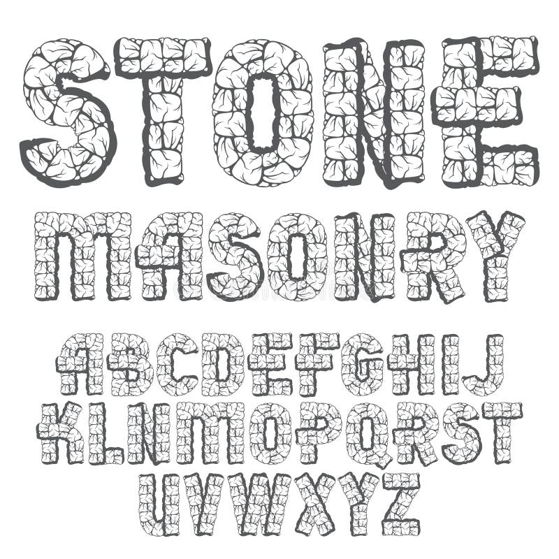 Vector Upper Case Modern Alphabet Letters Set. Bold Font, Typescript ...