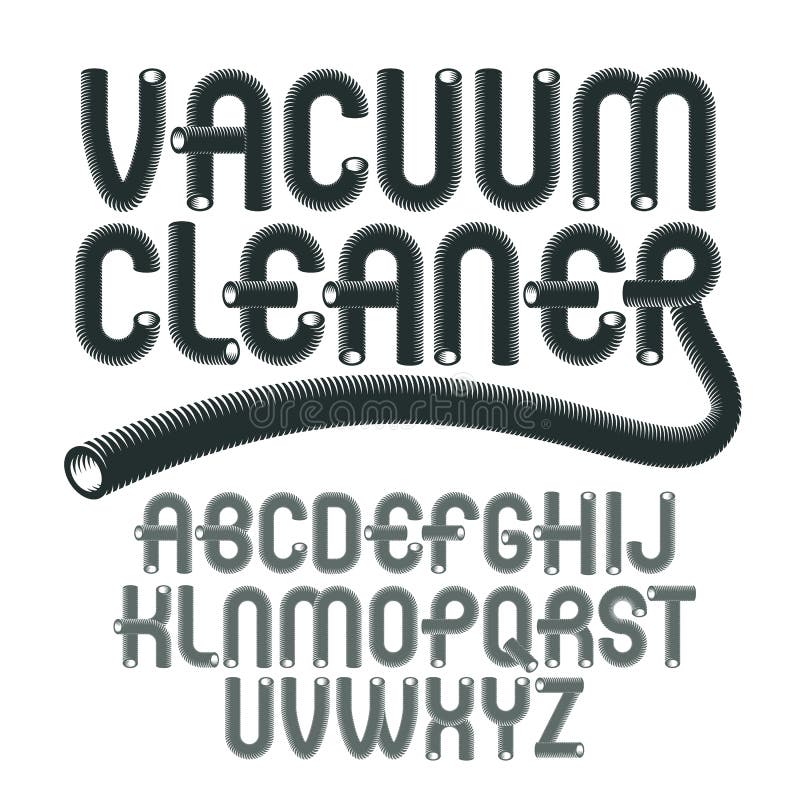 Vector Upper Case Modern Alphabet Letters Set. Funky Rounded Font ...