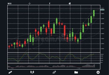 Vector Uptrend Market of Stock Chart. Stock Vector - Illustration of ...