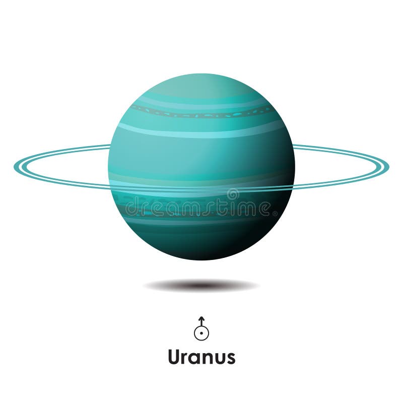 Uranus Planetary Symbol Calligraphy