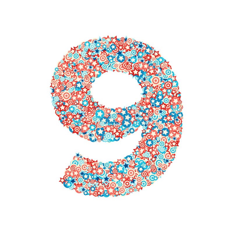 Numeral Star 9 Stock Illustrations – 29 Numeral Star 9 Stock ...