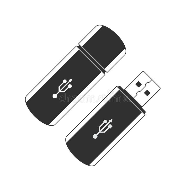 Vector USB flash drive. stock vector. Illustration of design - 284623715