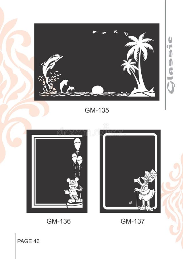 Led Mirror with Touch Sensor Design Stencil Cdr X6 Stock Vector ...