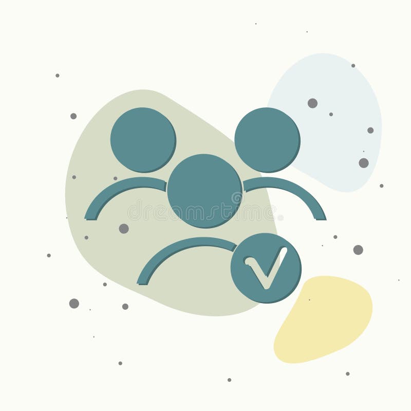 Vector User Chat Icon. People Interaction Symbol on Multicolored ...