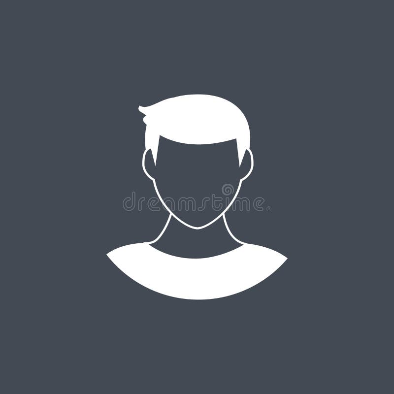 Vector User Icon of Man in Business Suit on Grey Background Vector ...