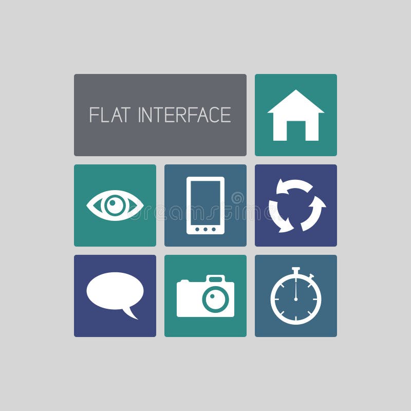 Vector user interface stock illustration. Illustration of camera - 38046864