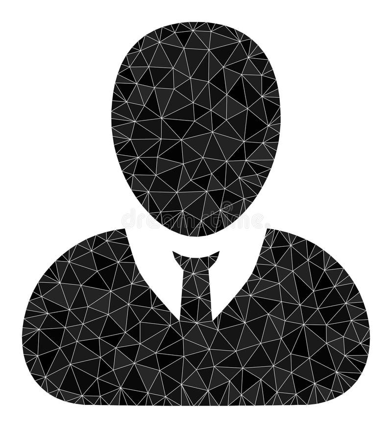 Vector User Profile Polygonal Icon Stock Vector - Illustration of ...