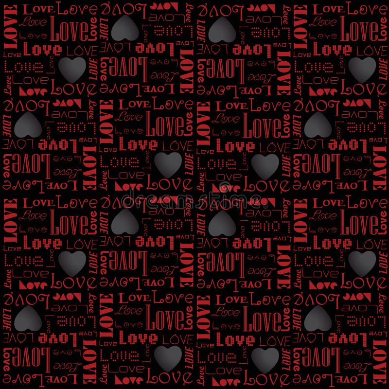 Love text in pink heart stock vector. Illustration of happy - 28852991