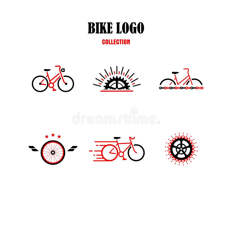 Vector Van Fietsembleem, Cyclus Logo Collection Vector Illustratie ...