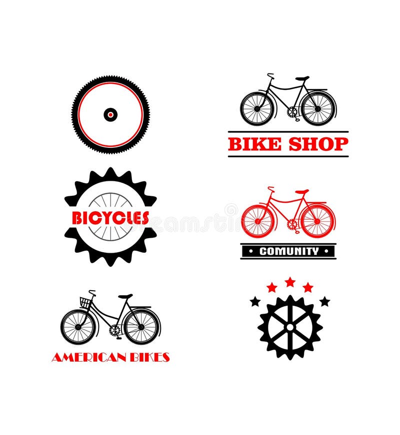 Vector Van Fietsembleem, Cyclus Logo Collection Vector Illustratie ...