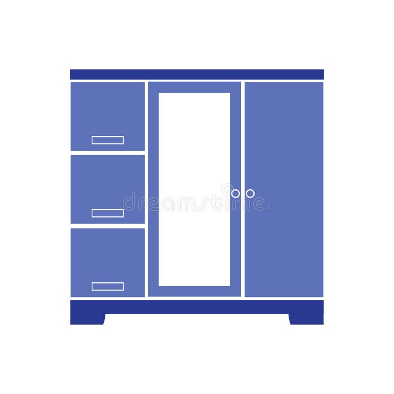 Vector van het kast-logo vector illustratie. Illustration of buffet ...