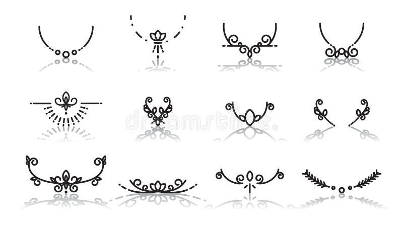 Vector of Various Swirling Floral Patterns Stock Vector - Illustration ...