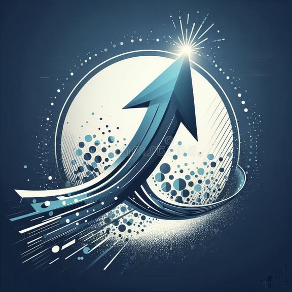 Vector a Vector Illustration of an Arrow Moving Forward Represen Stock ...
