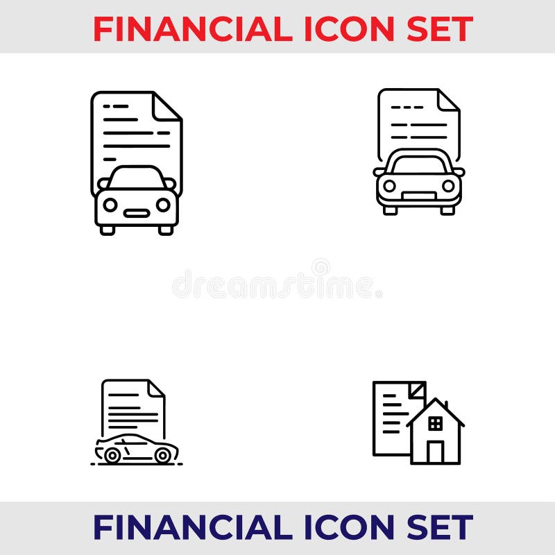 Vehicle Documentation Ownership Papers Icon Stock Vector - Illustration ...