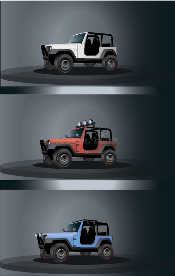 Vector Vehicles Image Design Set Stock Vector - Illustration of four ...