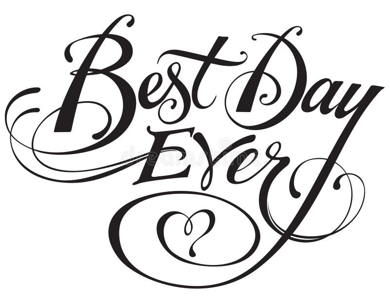 Best of the Best - - Custom Calligraphy Text Stock Vector ...