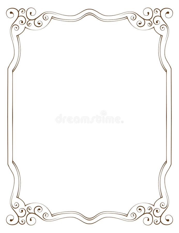 Vector verticaal kader vector illustratie. Illustration of vignet ...