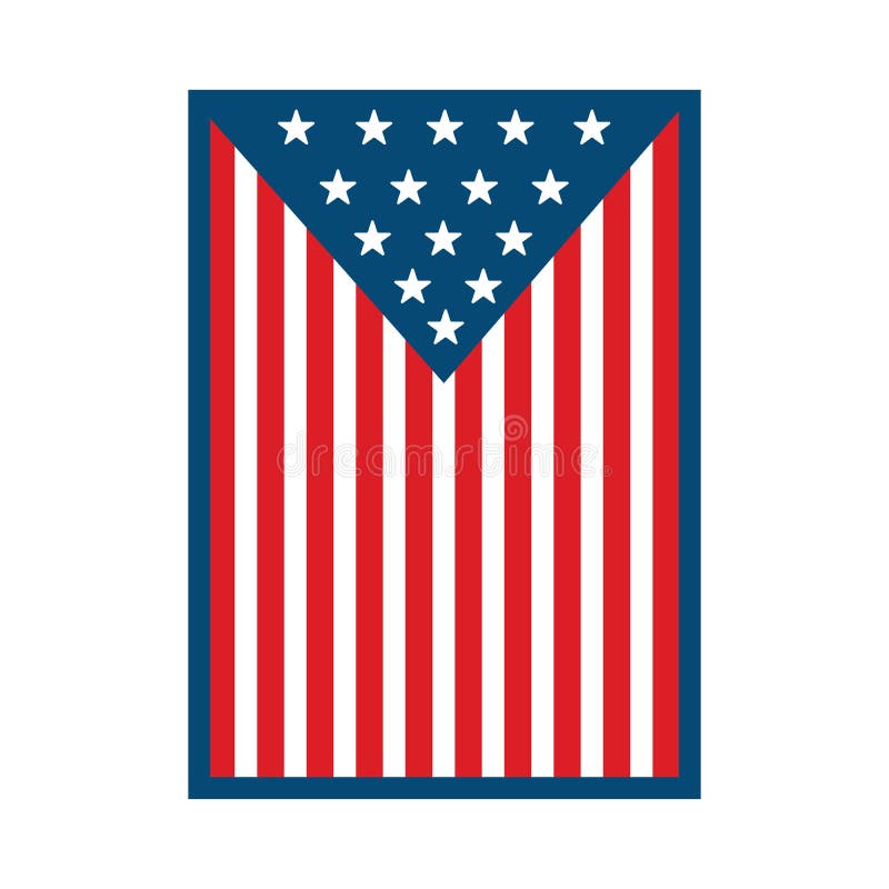 Vector Vertical American Flag. Flag of USA Stock Vector - Illustration ...