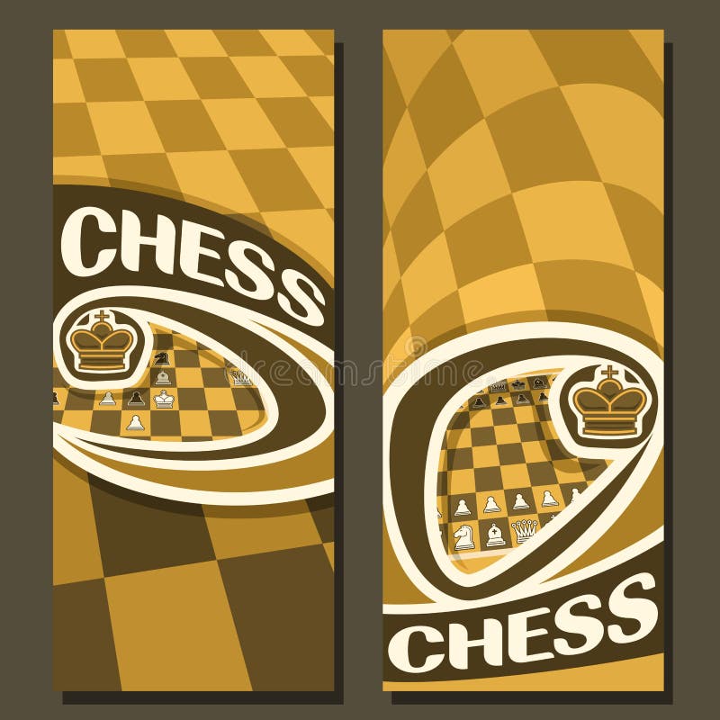 Vector Vertical Banners for Chess Stock Vector - Illustration of ...