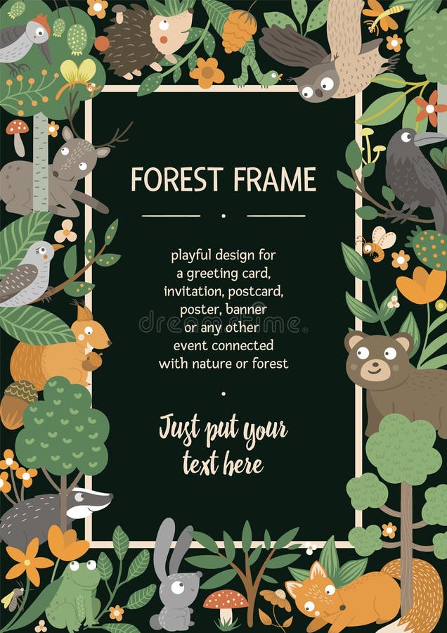 Forest Elements Set with Trees Bushes Plants Log and Stump Isolated ...