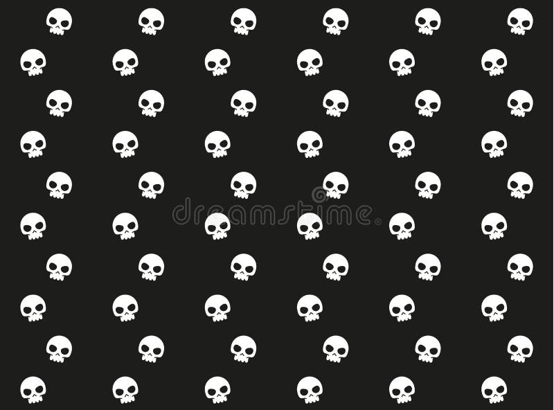 Seamless Skull Pattern stock vector. Illustration of shape - 113435396