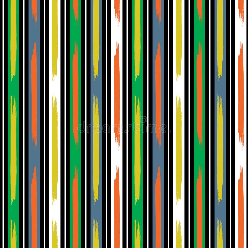 Vector Vertical Striped Repeat Seamless Pattern Background. Stock ...