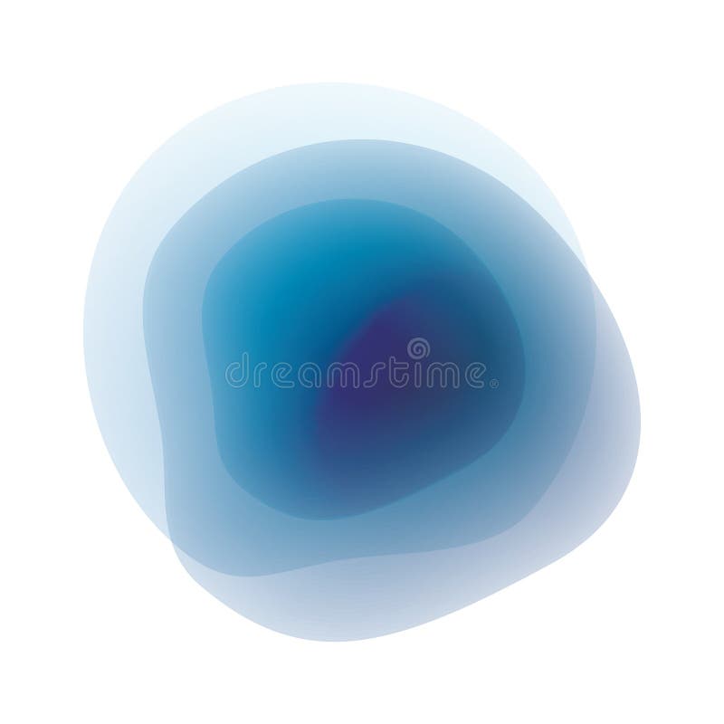 Vector Vibrant Shapes with Blue Colors Stock Vector - Illustration of ...
