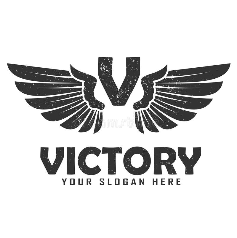 Vector Victory Logo Template Stock Illustration - Illustration of ...