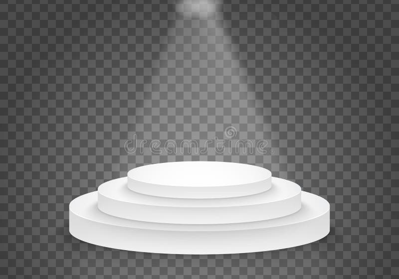 Vector Victory Platform Template. 3D Realistic Vector Winner Stage ...