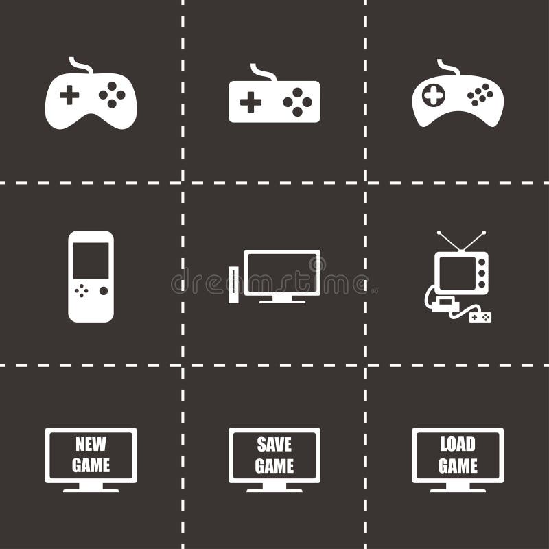 Vector video game icon set stock vector. Illustration of equipment ...