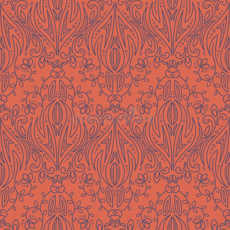 Vector Vintage Arabic Seamless Pattern Stock Vector - Illustration of ...