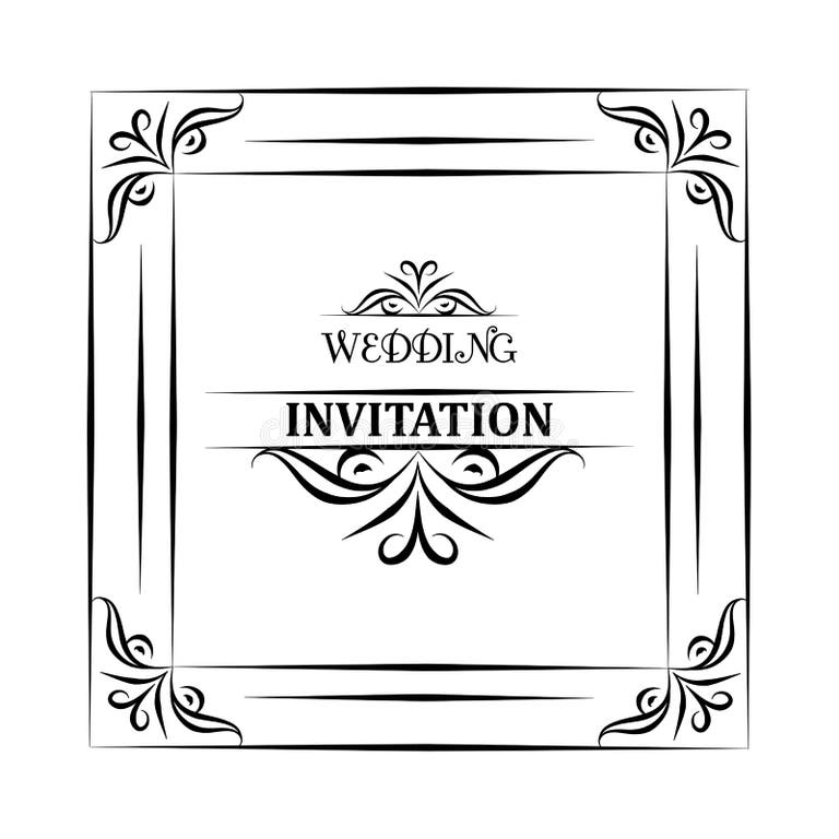 Wedding Text Frame Stock Illustrations – 138,445 Wedding Text Frame ...