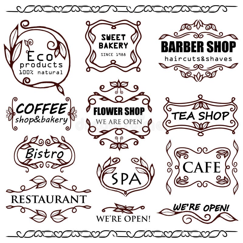 Vector Vintage Badges for Shops Stock Vector - Illustration of icon ...
