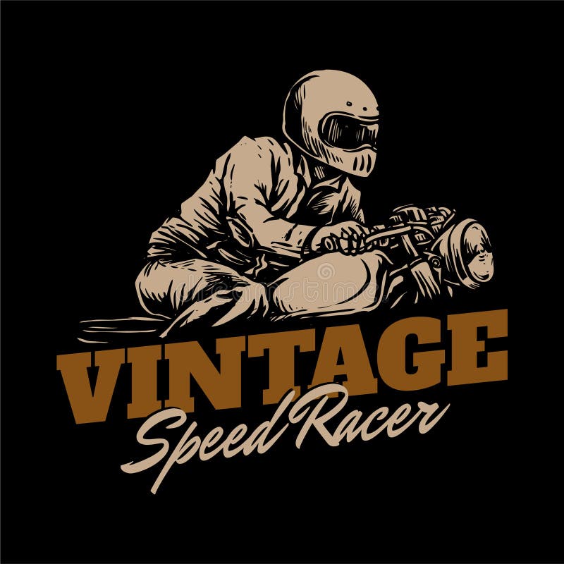 Vector of Vintage Bike Custom Flat Track Motorcycle Stock Vector ...