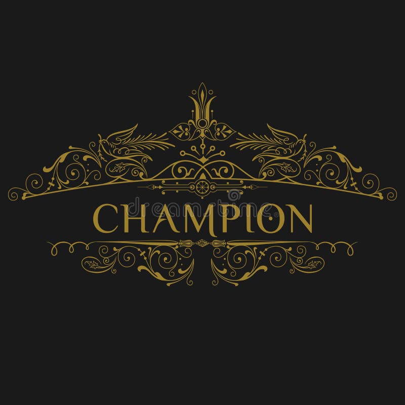 Ornament Composition Old Style Design. Stock Illustration ...