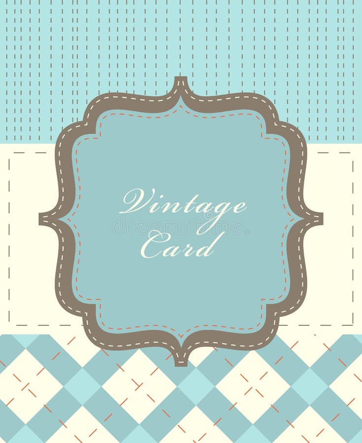 Vintage card stock vector. Illustration of decorative - 29788368
