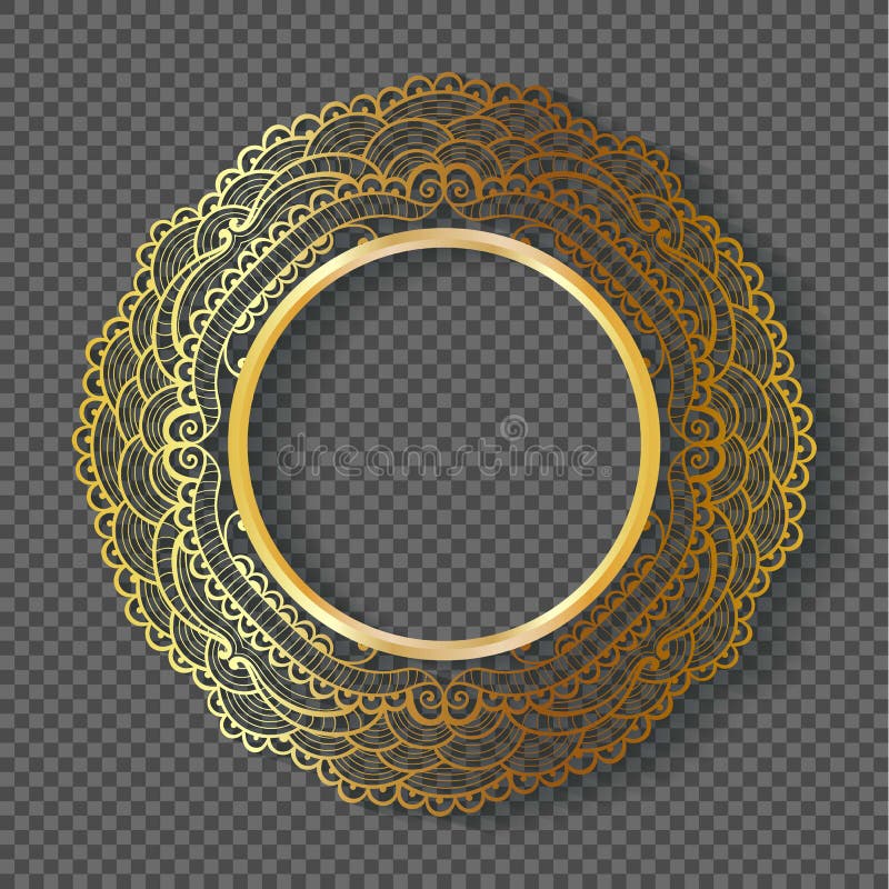 Vector Vintage Circle Frames, Made of Lace with Shadow. Stock Vector ...