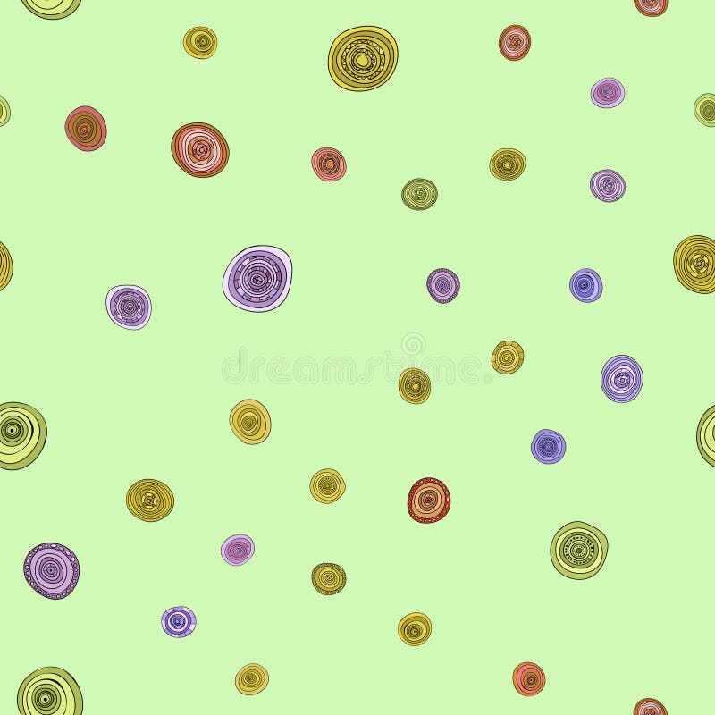 Vector Vintage Colored Circles Seamless Pattern Stock Illustration ... Vector Vintage Colored Circles Seamless Pattern Stock Illustration ...