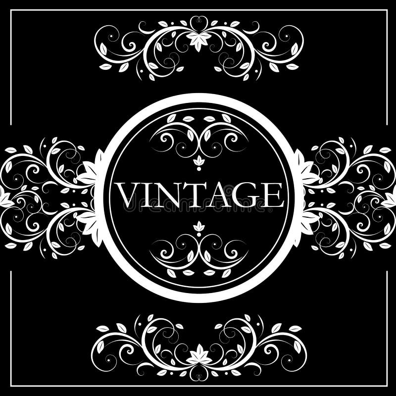 Vector vintage decor stock vector. Illustration of retro - 26282406