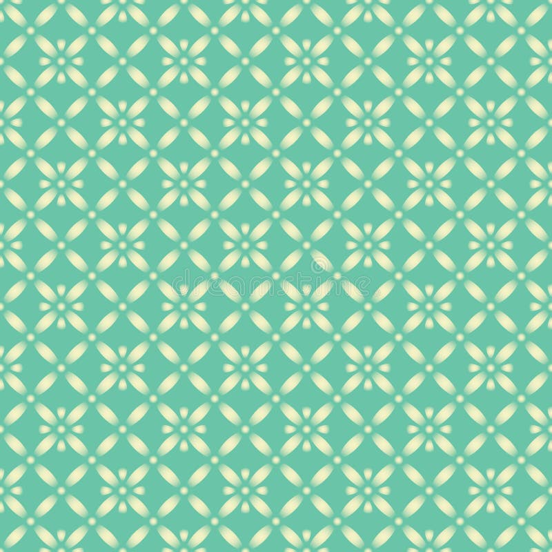 Vector Vintage Flat Seamless Pattern with Flowers Stock Vector ...