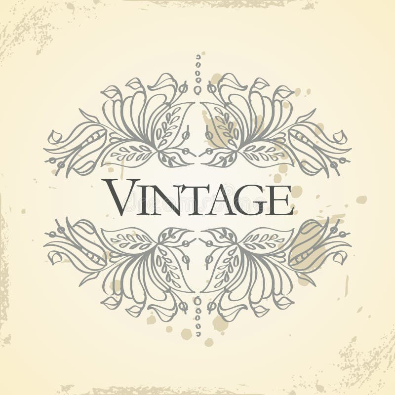 Vector Vintage frame stock vector. Illustration of place - 28200139