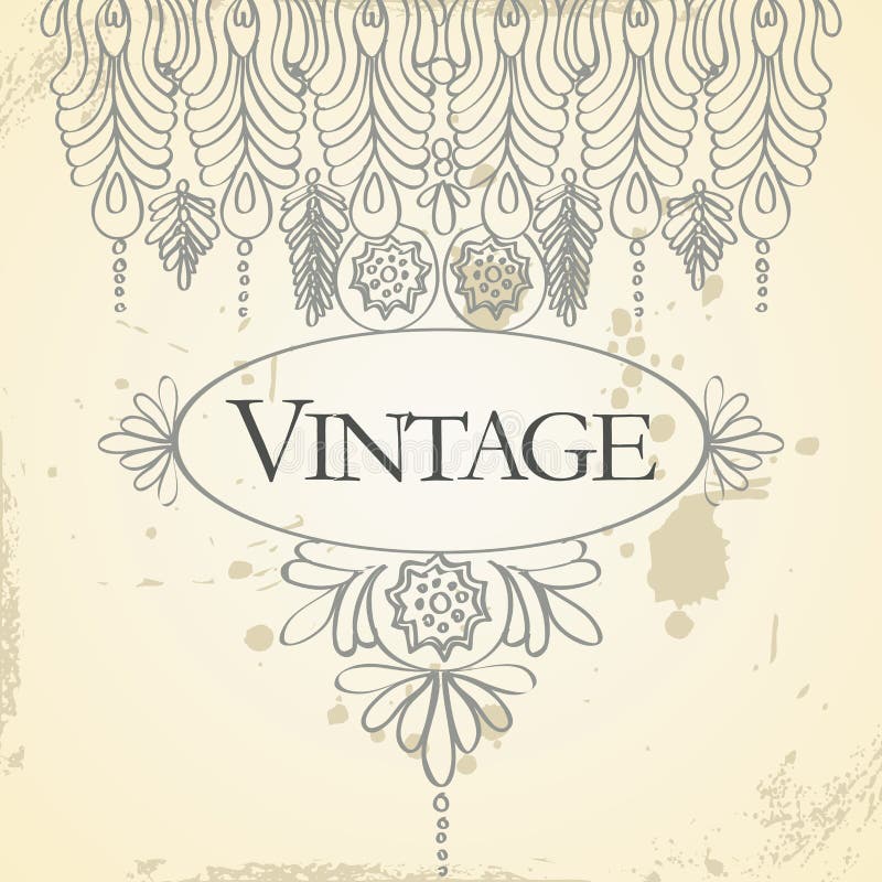 Vector vintage frame stock vector. Illustration of emblem - 26717864