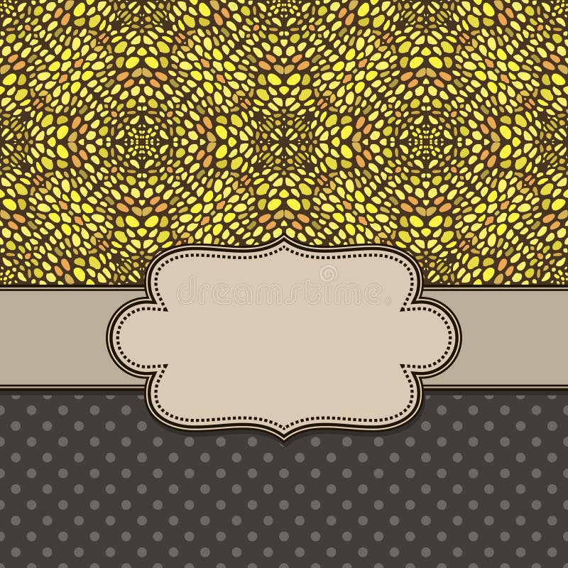 Vector Vintage Frame with Drops. Stock Vector - Illustration of ...