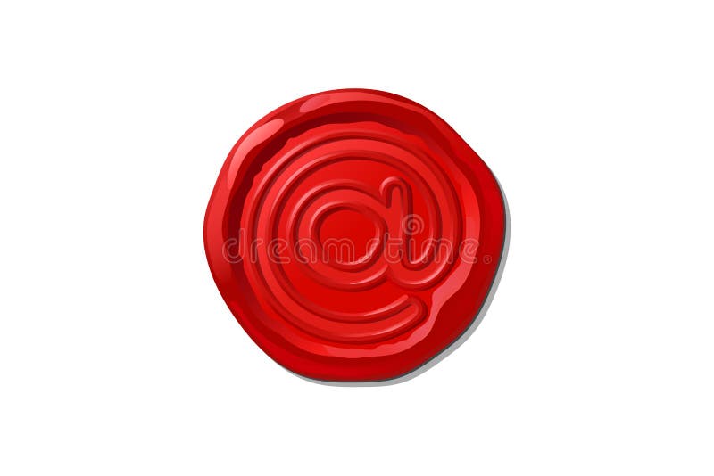 Vector Wax Seal Stamp Shape Stock Vector - Illustration of realistic ...